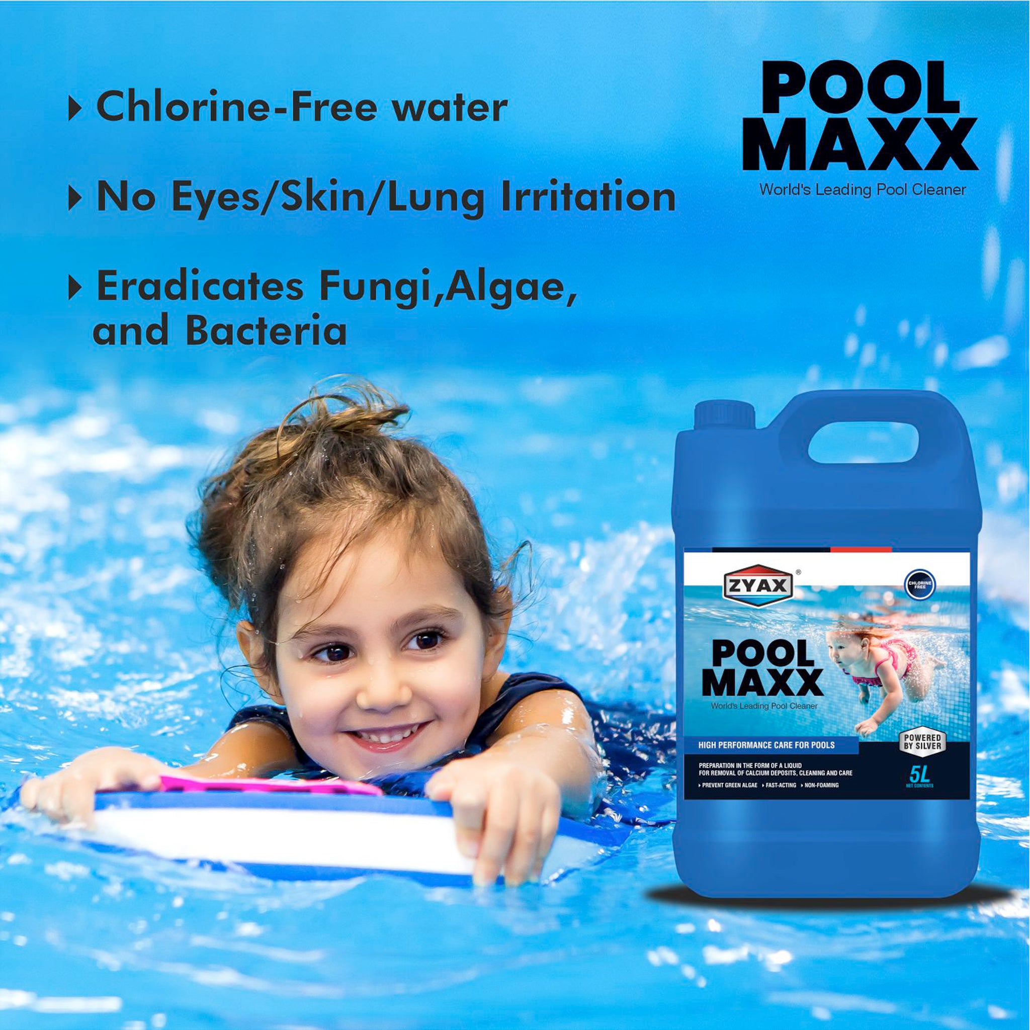 Zyax Pool Maxx - Pool Disinfectant and Sanitizer | Zyax.in
