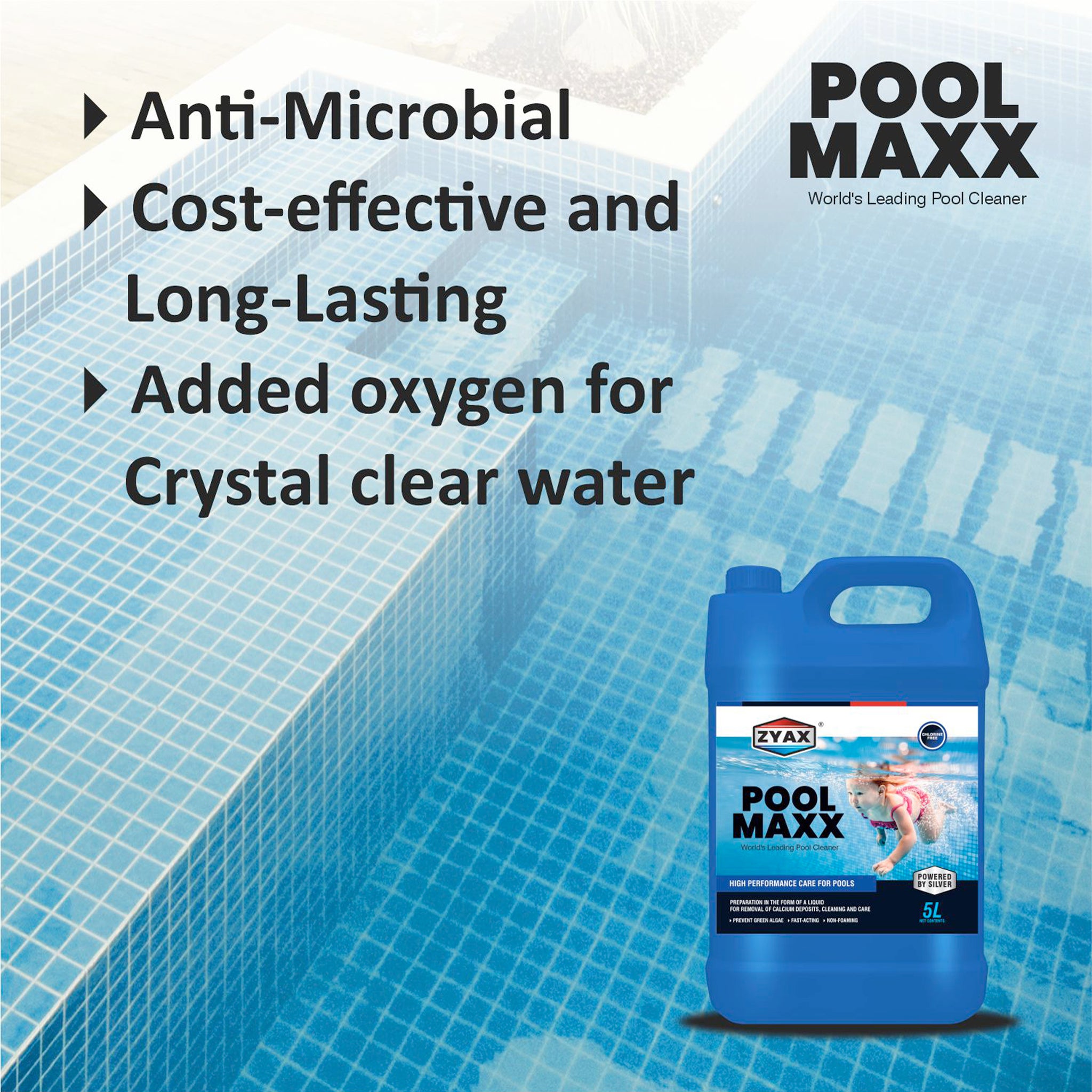 Zyax Pool Maxx - Pool Disinfectant and Sanitizer – Zyax.in